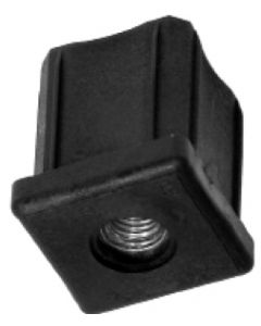 Square Threaded Tube Inserts, Stainless Steel - Equipment Legs, Feet ...