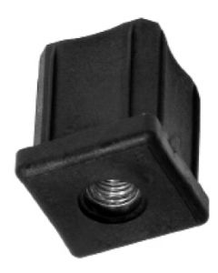 Square Threaded Tube Inserts, Stainless Steel - Equipment Legs, Feet ...